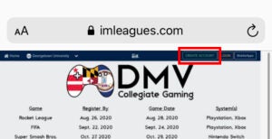 Creating A Free IMLeagues Account | Recreation | Georgetown University